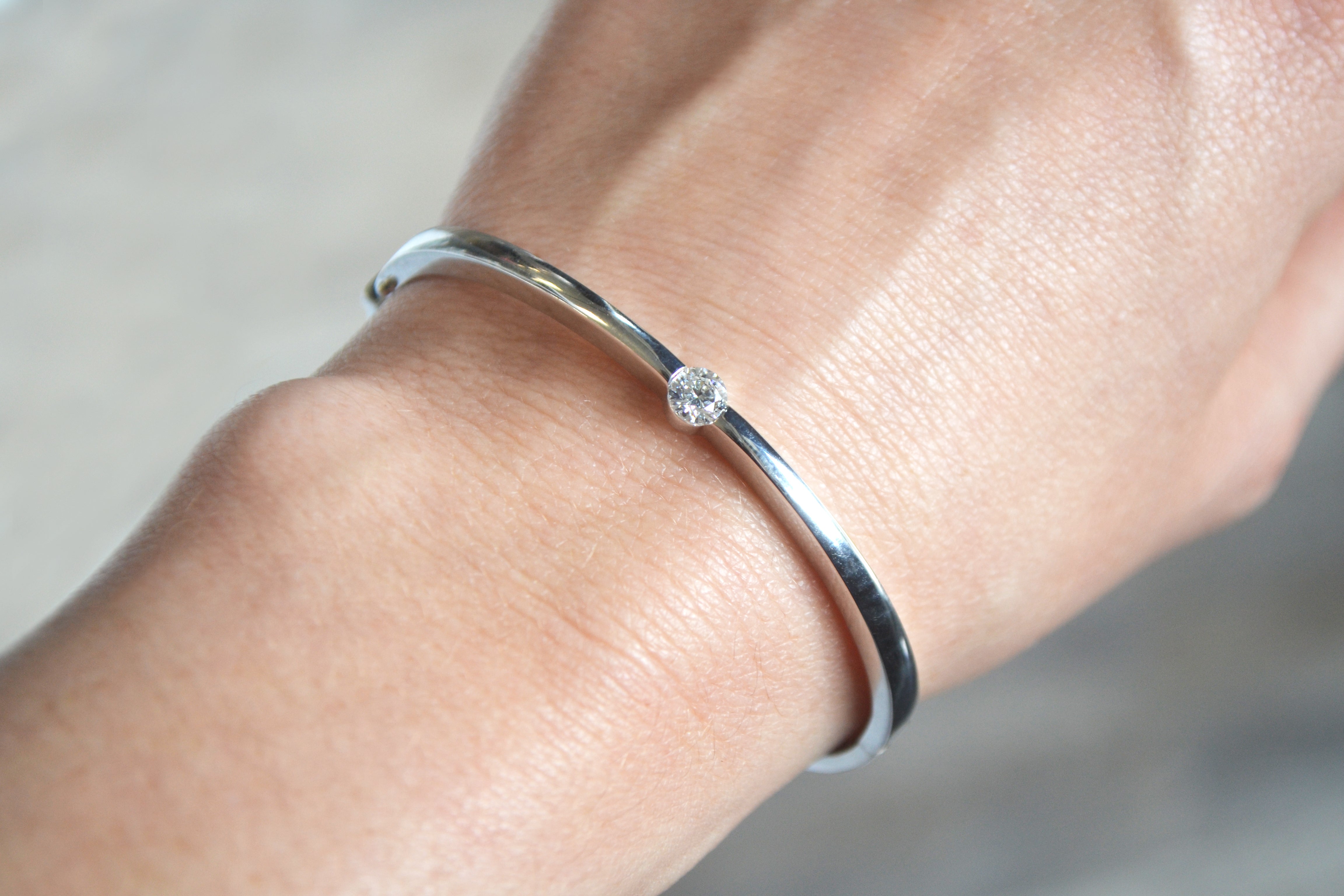 Single Diamond Bangle (Multiple Colors) – Couture Furs & Jewelry